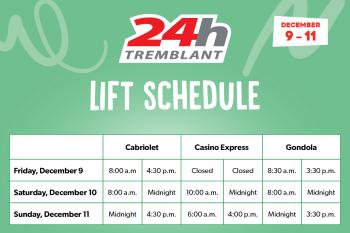 Plan your weekend | 24h Tremblant